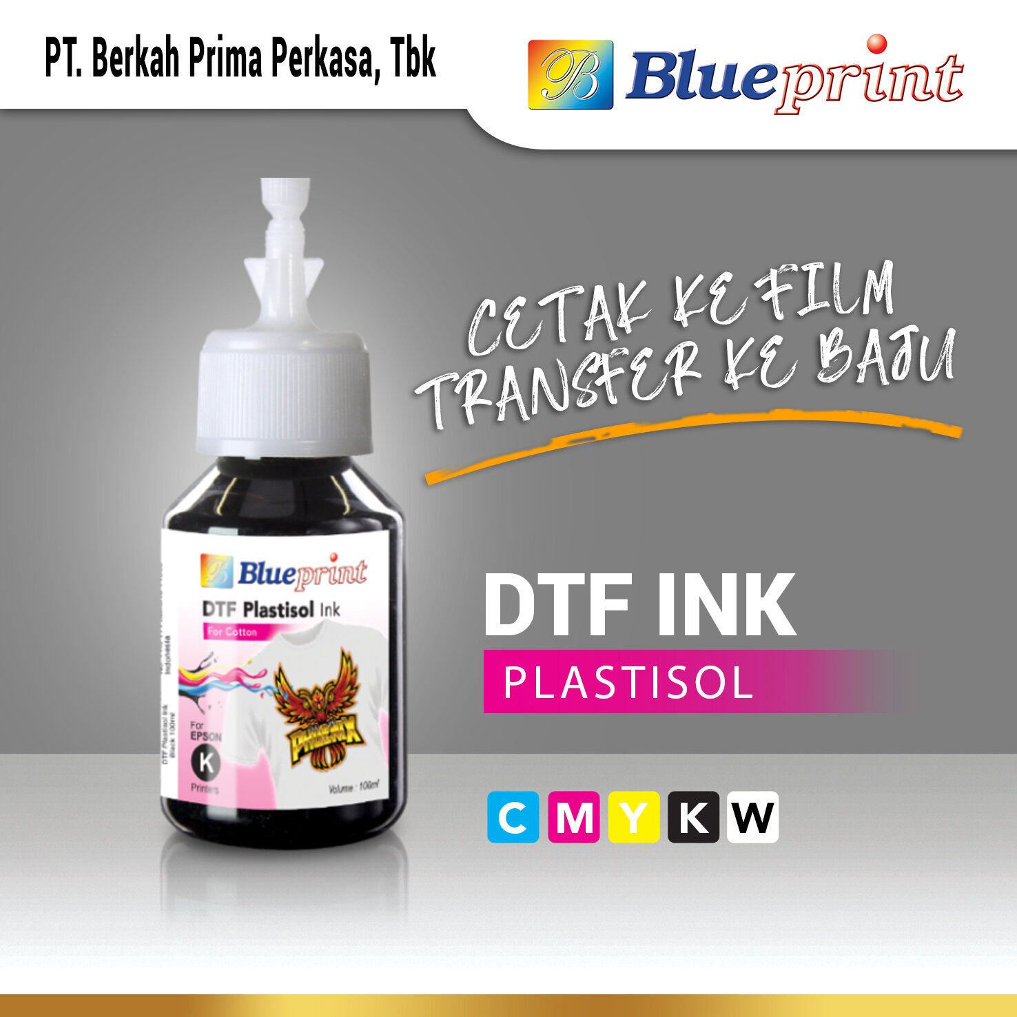 Tinta DTF / DTF Ink BLUEPRINT 100 ML Hitam - K | DTF Consumable ...
