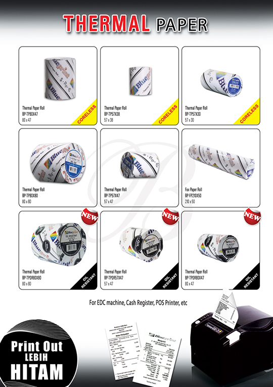 Kertas Thermal Blueprint | Knowledge Printer Thermal | Blueprint Indonesia