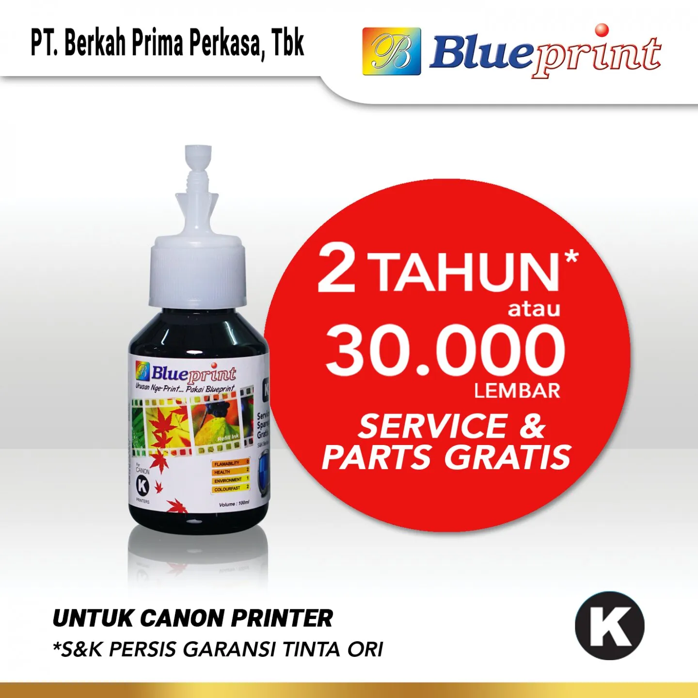 Tinta Canon BLUEPRINT Refill For Printer Canon 100ml - Hitam CP | Tinta ...