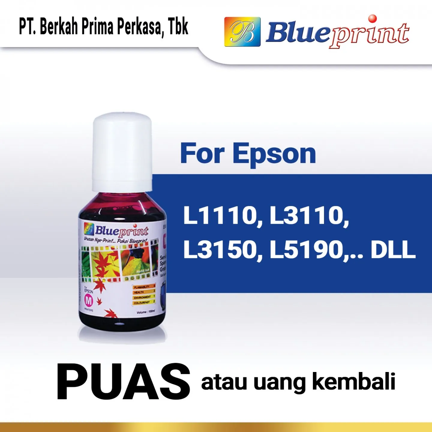Tinta Epson 003 BLUEPRINT Refill For Printer Epson 100ml - Merah ...