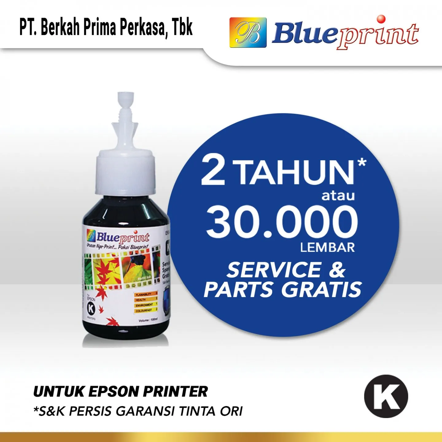 Tinta Epson BLUEPRINT 641 Refill For Printer Epson 100ml - Black CP ...