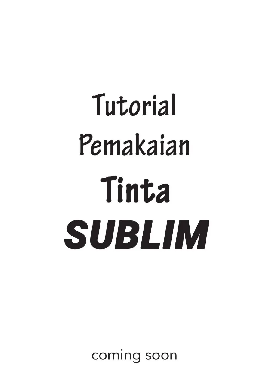 Tutorial Pemakaian Tinta Sublim | Knowledge Textile Printing ...