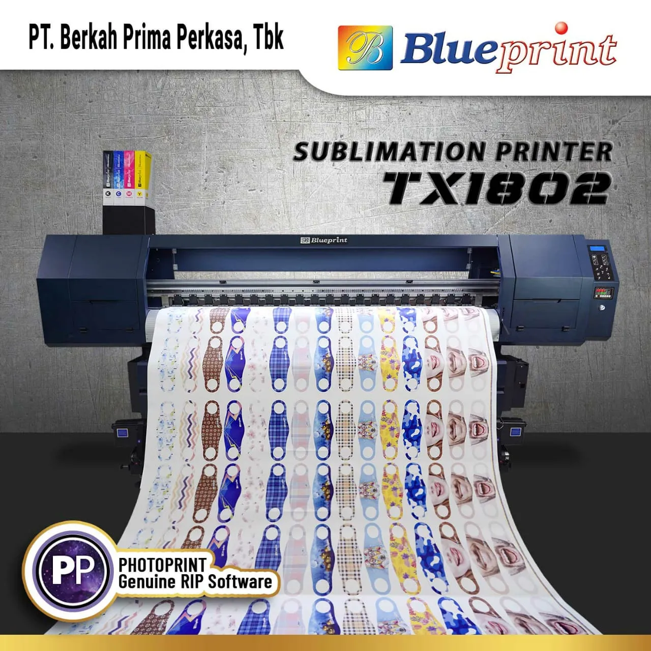 Printer Sublimasi 2 Head Blueprint TX1802 , GARANSI SEUMUR HIDUP *s&k ...