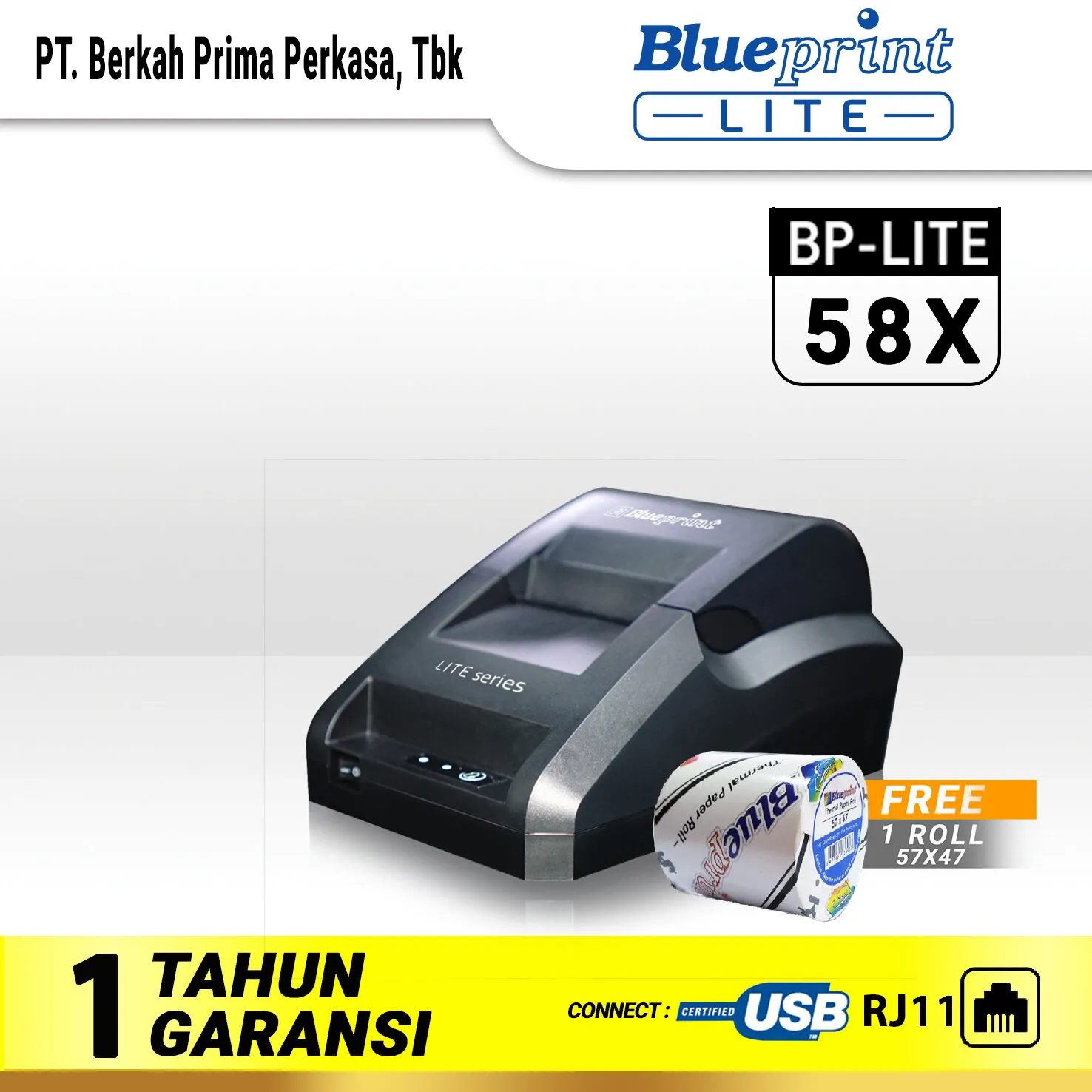 Printer Thermal POS BLUEPRINT Lite 58X Support (USB+RJ11) Tanpa ...